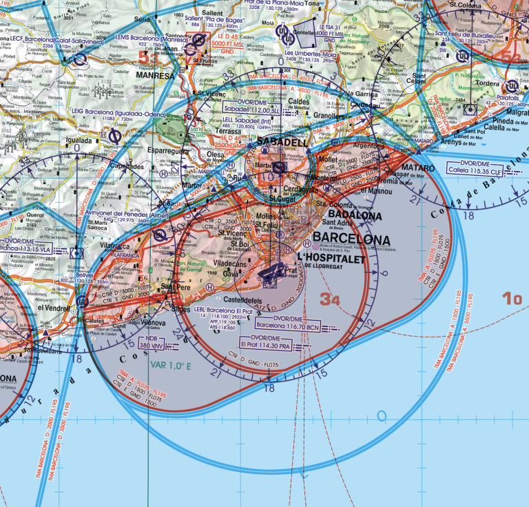 Spain Rogers Data VFR ICAO digital map 2025 – Airmate shop