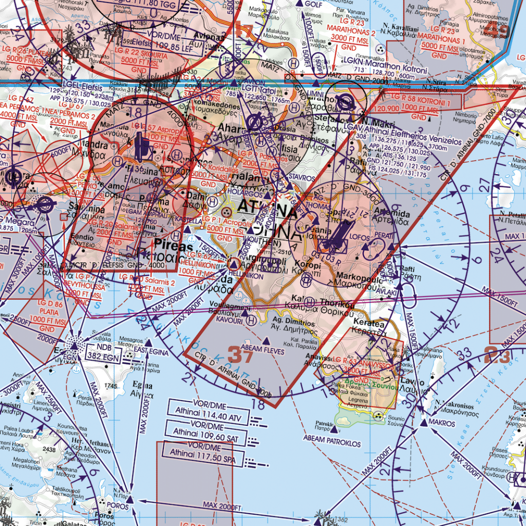 Greece Rogers Data VFR ICAO Map 2022 – Airmate shop