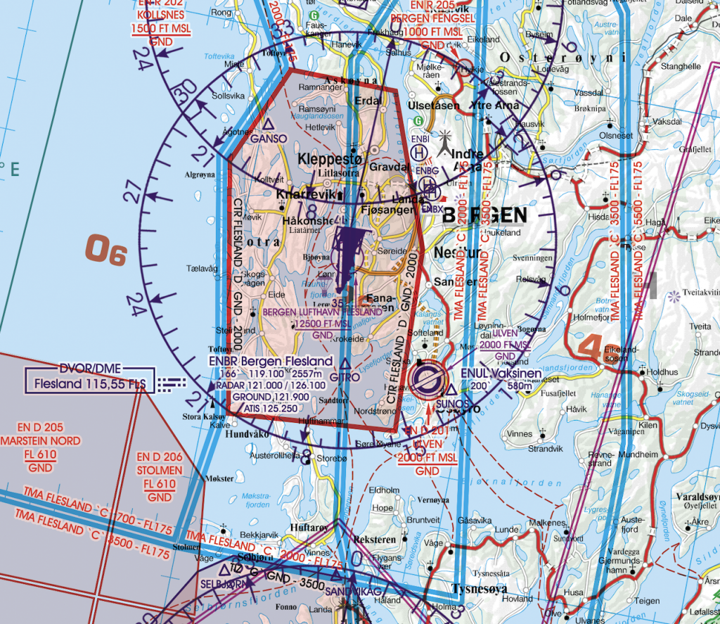 Norway Rogers Data VFR ICAO Map 2025 – Airmate shop