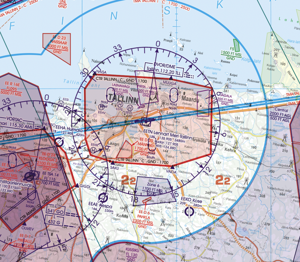 Estonia Rogers Data VFR ICAO Map 2025 – Airmate shop